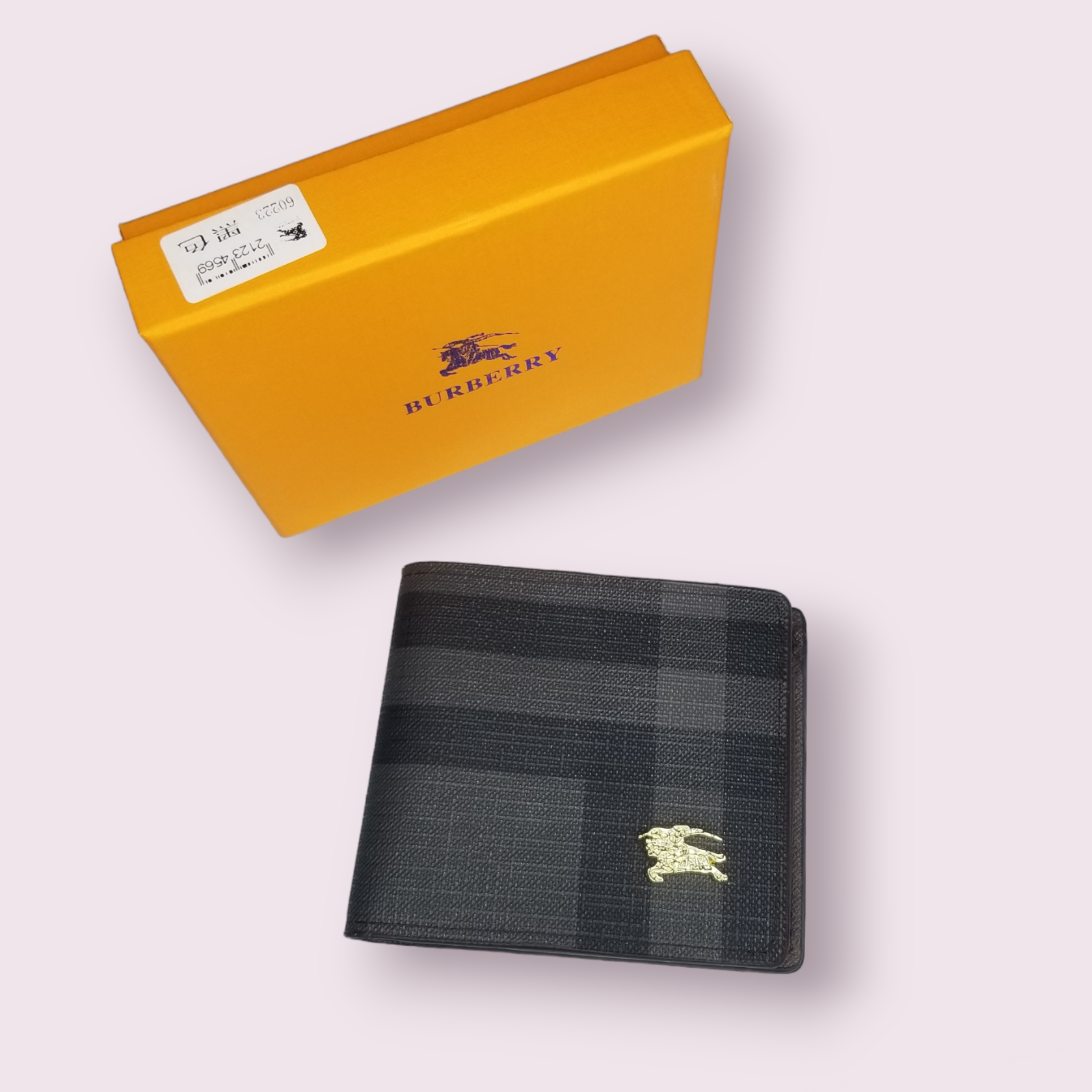 Original BB71 Bifold Slim Black Leather Wallet for Men - Classic Wallet ...