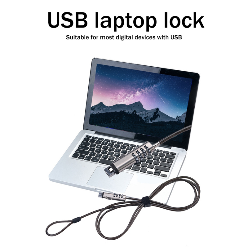 1 Piece USB Password Lock Computer Lock Password Protection Anti-Theft ...