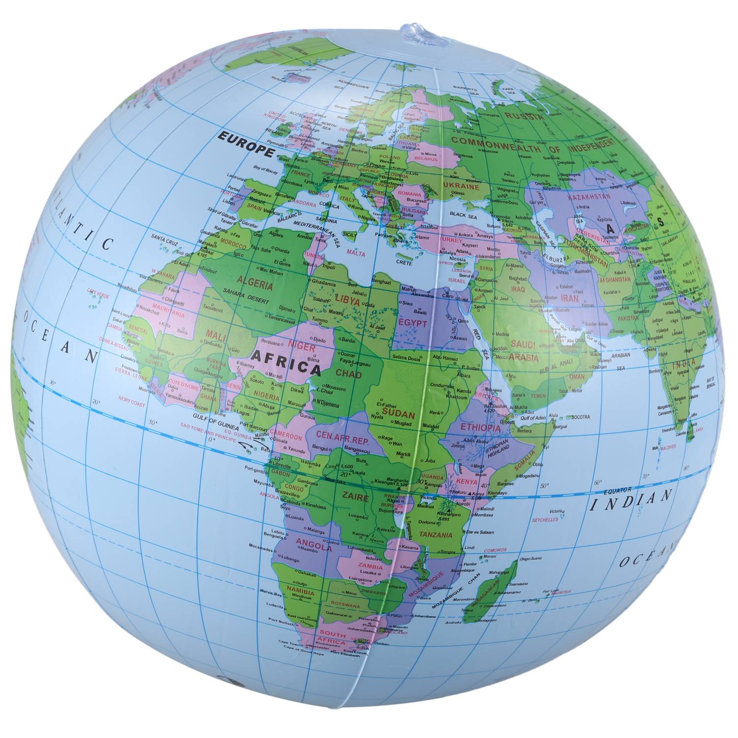 Inflatable Toy Globe Tellurion Training Geography Map Balloon Water ...
