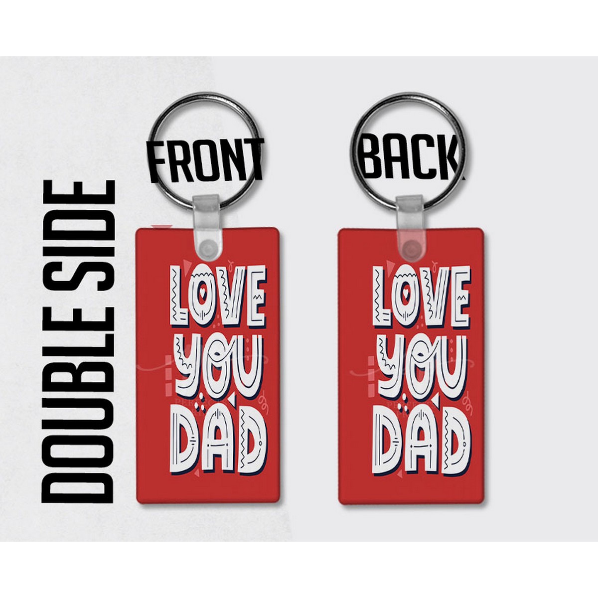 Love You Dad Keychain Best Father Ever Keychain Best Gift Happy Father ...