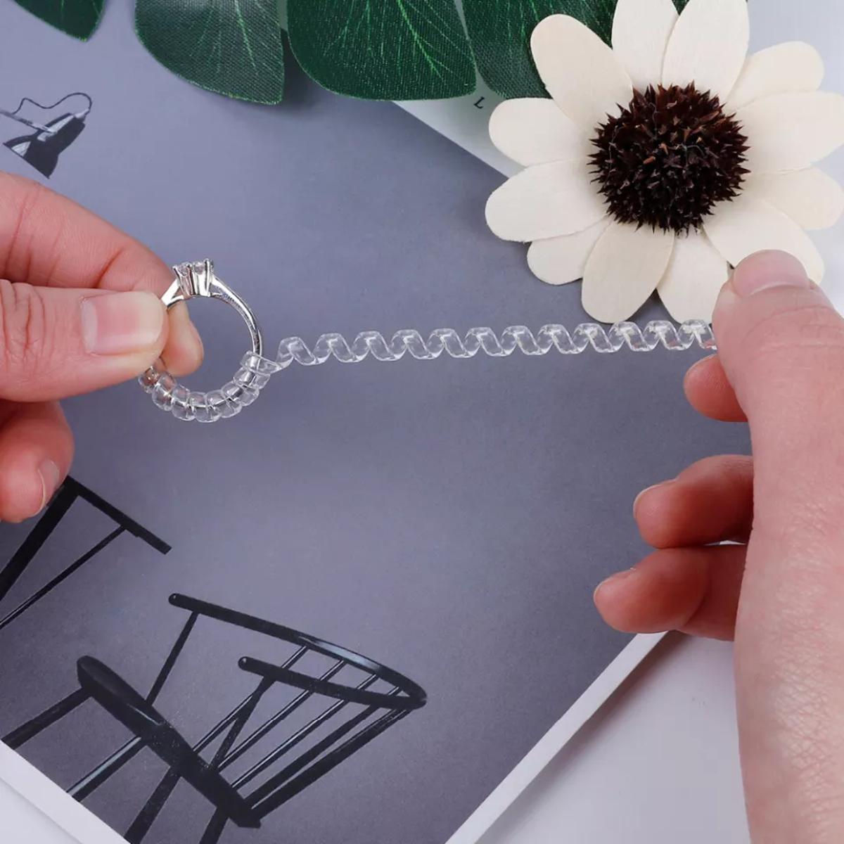 4pcs Ring Size Adjuster 4 Styles Spiral Based Insert Tools Jewelry ...