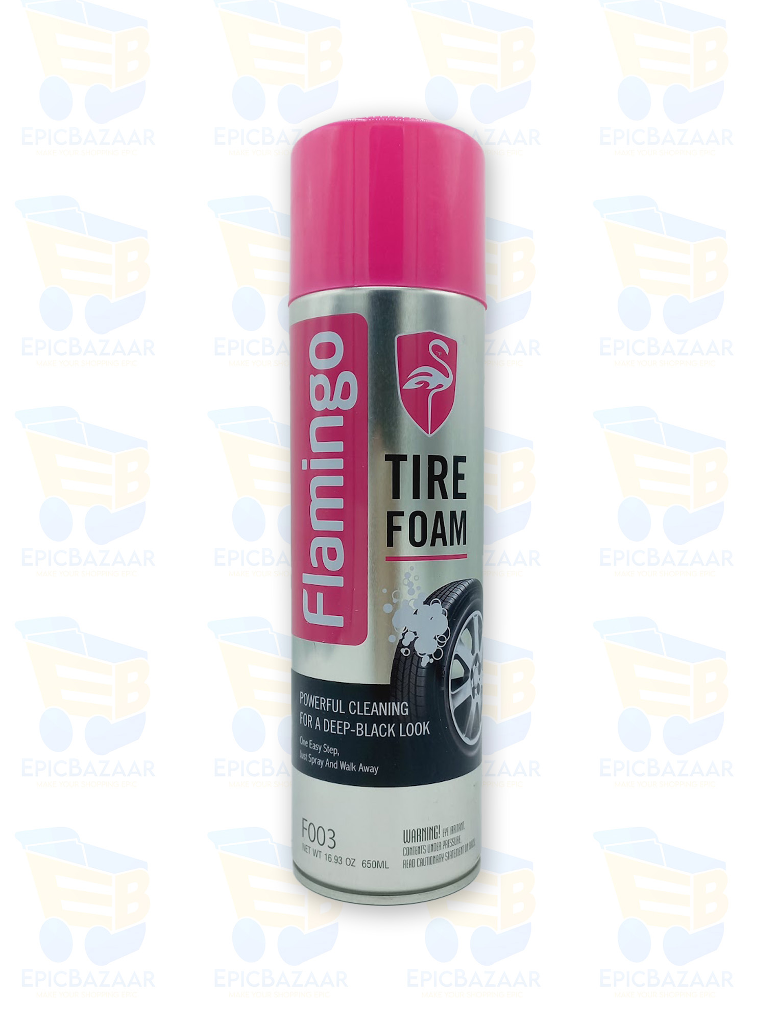 Flamingo Tire Cleaner Spray Foam - 650ml | Daraz.pk