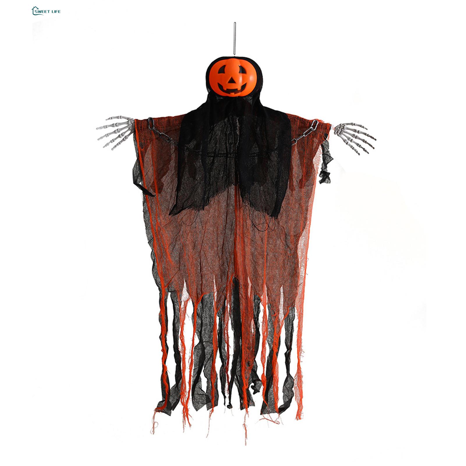 Scarecrow Ghost Decoration Spooky Halloween Han g Ghost Decoration with ...