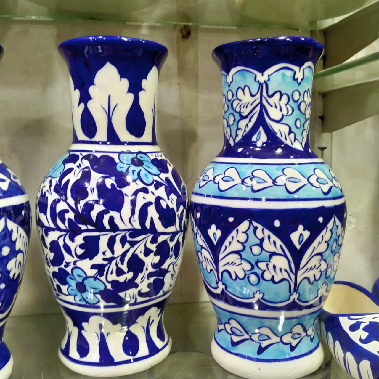 Blue Pottery Vase multani 5X8 (1 piece) / Handicraft / Handpainted ...
