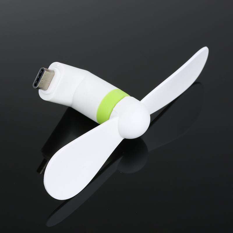 1PC Portable Mini 2 In 1 Mobile Phone Fan Type C Adapter Smartphone For ...