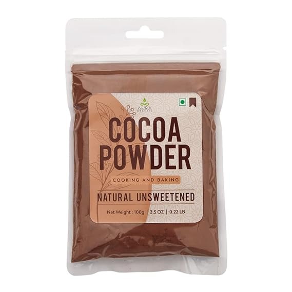 Aura Organic Cocoa Powder for Cake Making | Drinking | Hot Chocolate ...