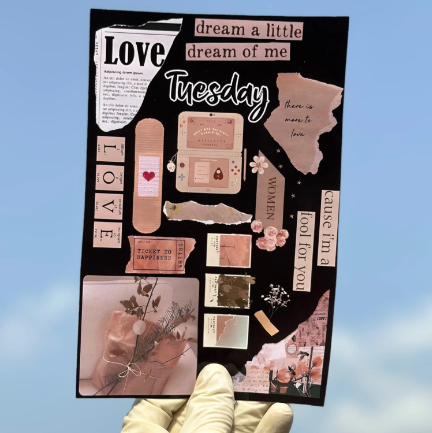 Asthetic Stickers For Journal | Black Themed Aesthetic Journal Mini ...