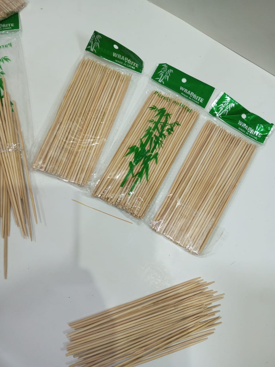 Wooden BBQ Bamboo Shashlik Sticks 6 Inch 1 Packet - 75 PCS | Daraz.pk