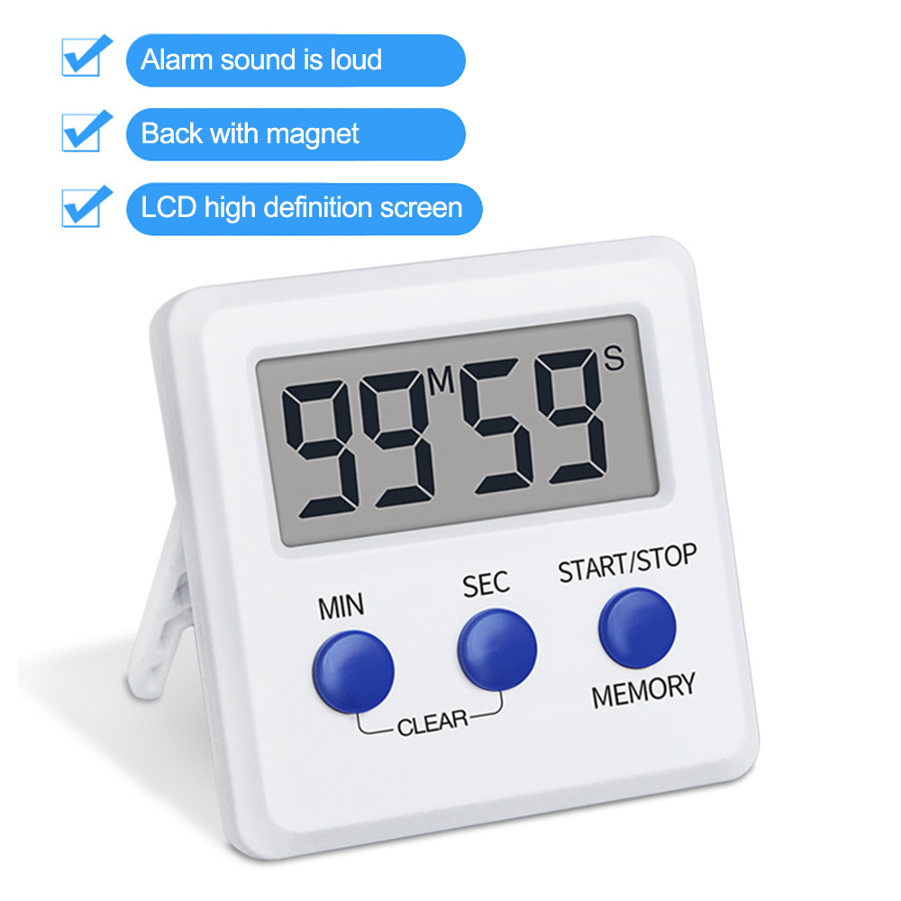 Electronic Kitchen Timer LCD Display Large Screen Electronic Timer ...