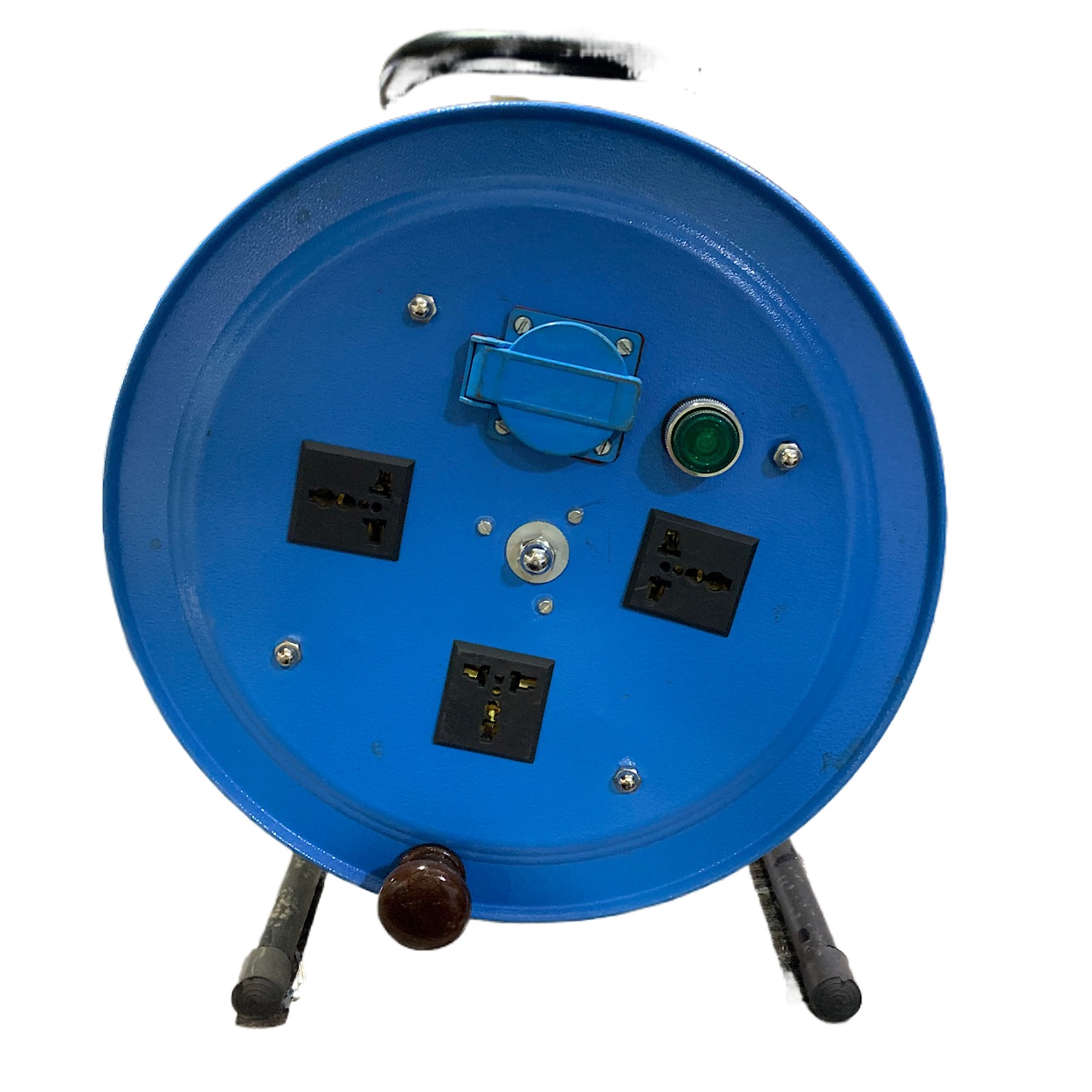 Power Cable Reel Cord Reel 4 sockets 1 breaker Industrial Extension ...