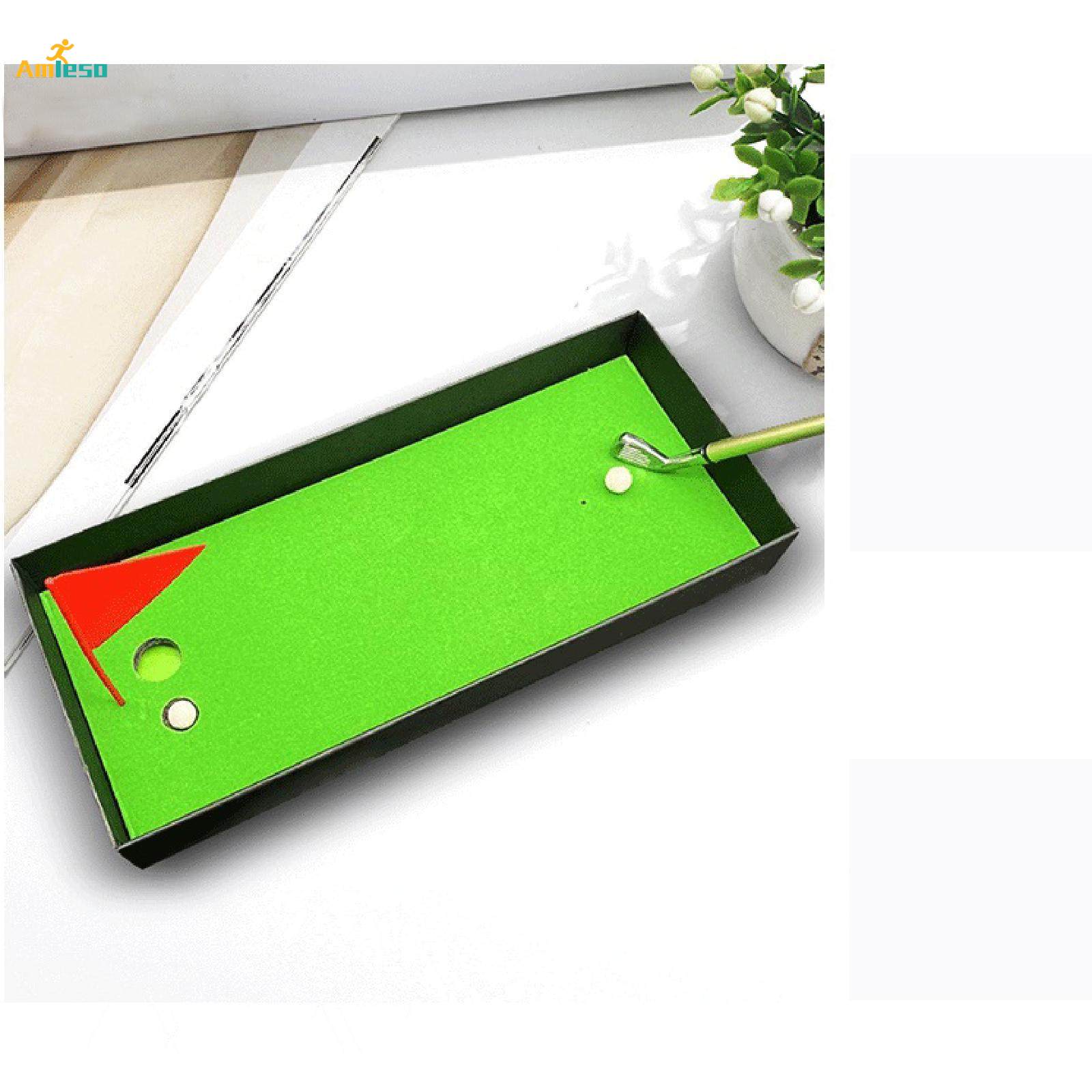 Golf Pen Set Golf Club Putter Ballpoint Pen Desk Games Golf Pens Mini ...