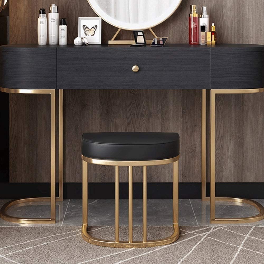 Dressing Table / Dressing table with mirror and tufted stool/ Dressing ...