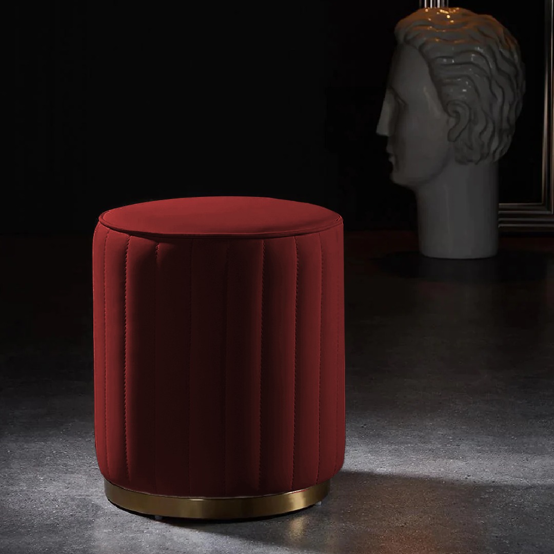 Sitting Stool sofa chair ottoman stool velvet Ottoman pouffes sitting ...