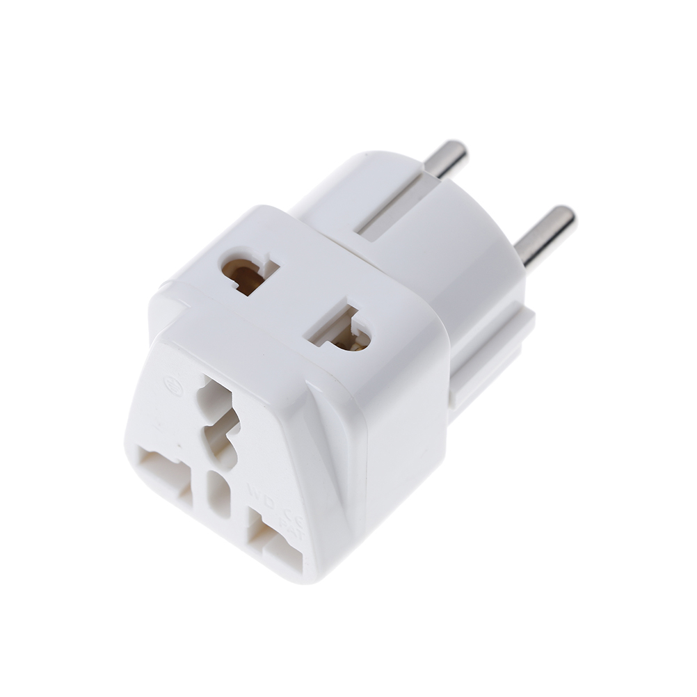 1 to 2 Splitter Germany France 5mm plug to universal UK/US/EU/AU 2/ 3 ...