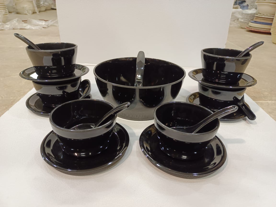 Zaroof | 20 Pcs Soup Set in Melamine | Daraz.pk