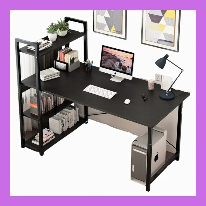 Wooden Computer Desk Office Desk Modern Writing Table Universal Laptop ...