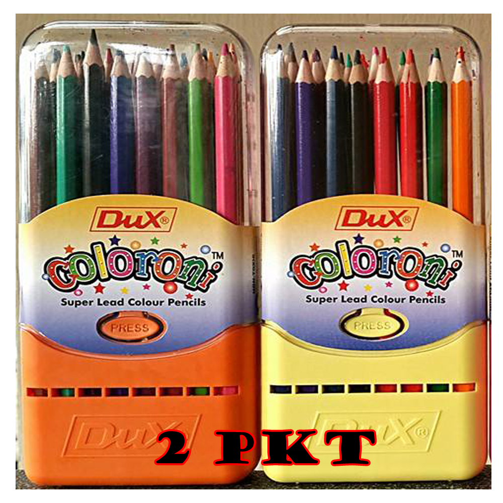 dux 24 color pencil full size \ large 24 color pencil \ school color ...