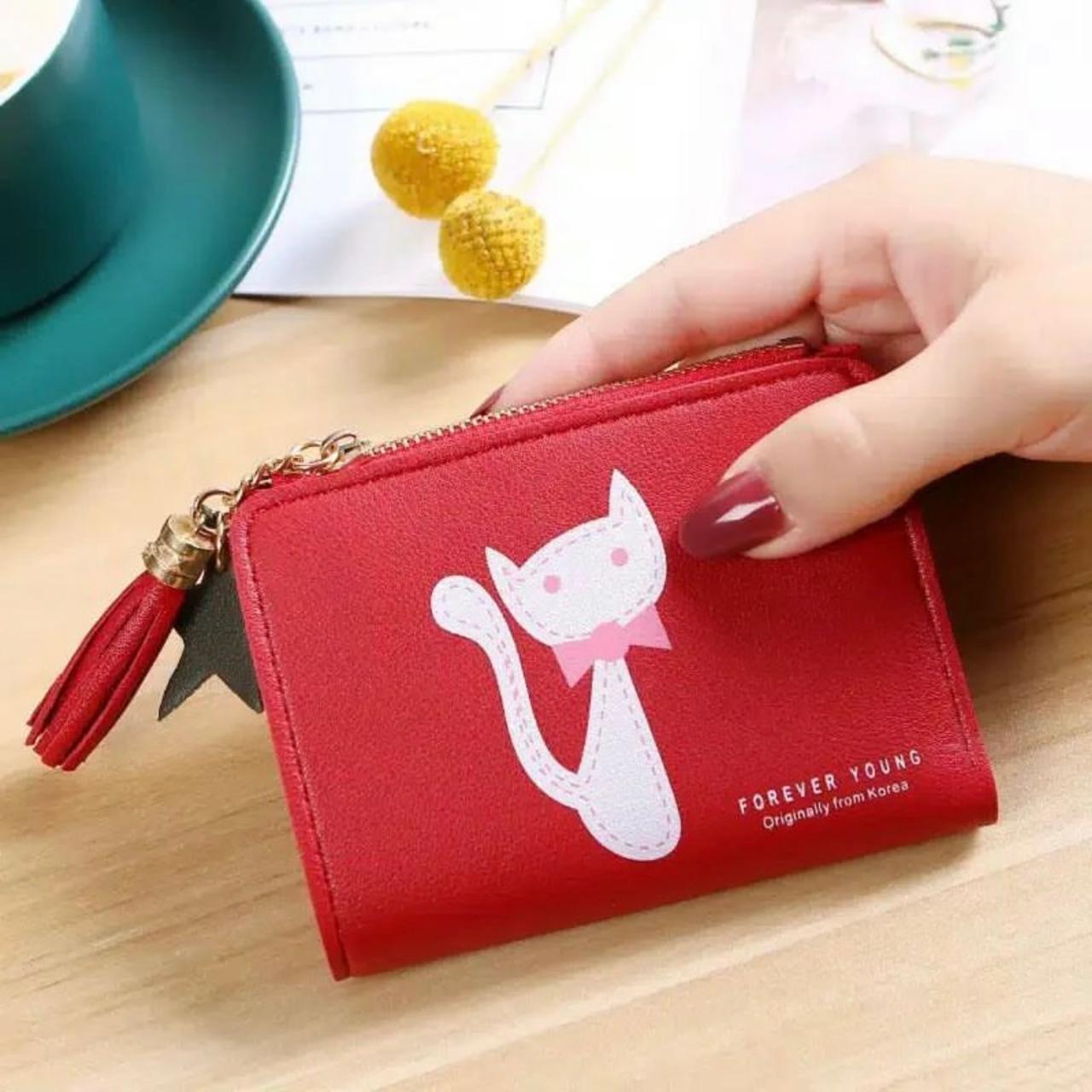 Women's Mini Wallets Short Tassel Pendant Wallet Coin Purses Clutch ...