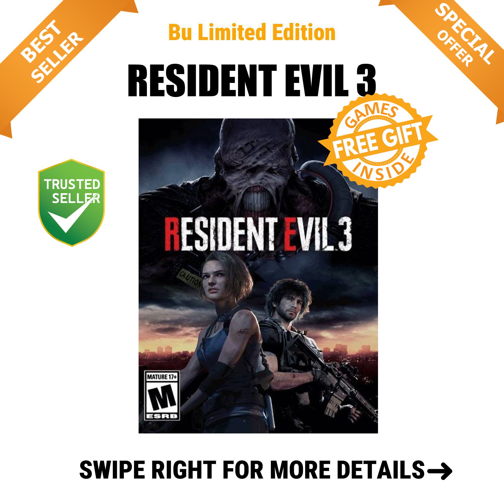 RESIDENT EVIL 3 - GAME FOR PC (GOOGLE DRIVE/ MEDIAFIRE) - QR CODE | Daraz.pk