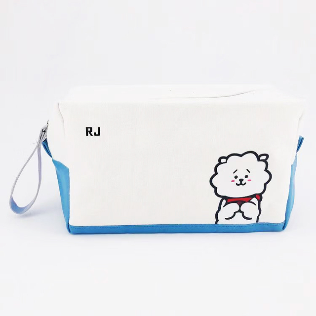 Bt21 Storage Bag Kawaii Cosmetic Pencil Anime Rj Tata Chimmy Cooky Koya ...