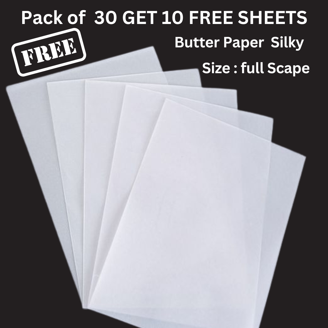 NEW 30 Sheet get 10 free glossy butter paper sheets for baking | Full ...