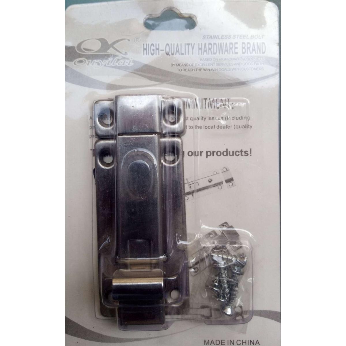 STAINLESS STEEL FLAT TOWER BOLT 3" | Daraz.pk