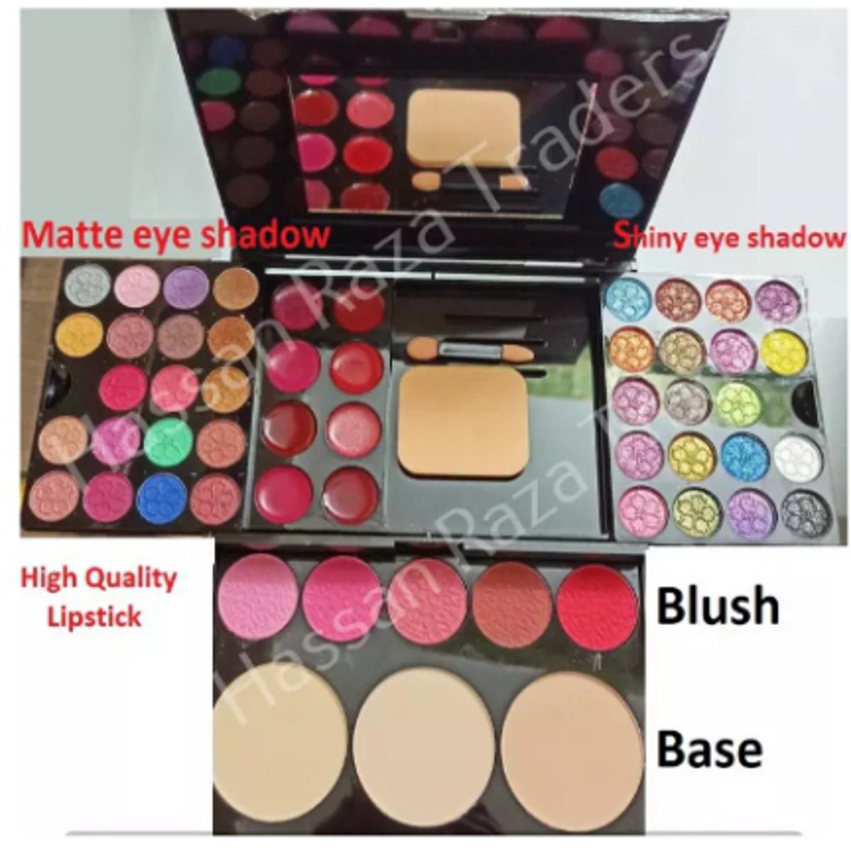 38 Colors Pro Eye Shade Kit with 5 blush on, base foundation and ...