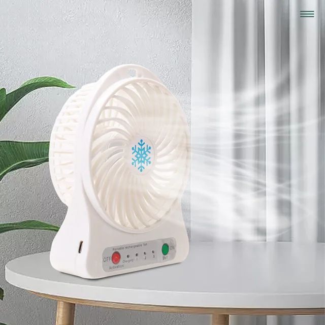 Mini Portable Fan, Handheld Desk Fan with Torch, USB Rechargeable Fan ...