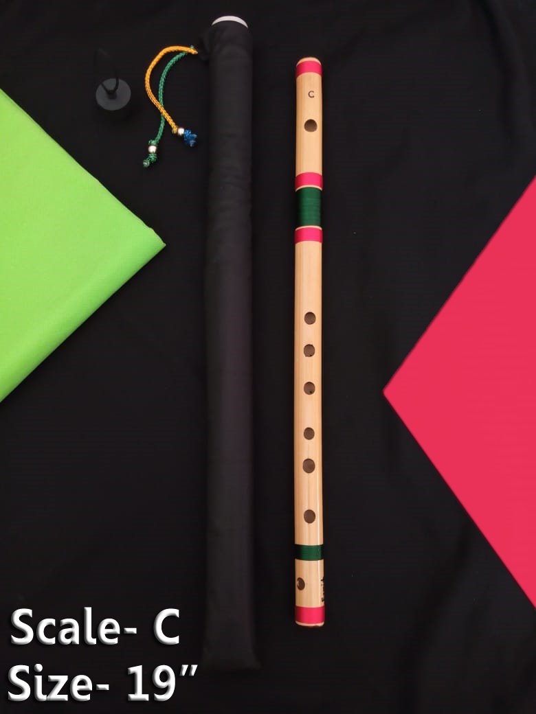 C Natural Medium Scale Side Blown Bamboo Bansuri Flute | Daraz.pk