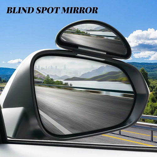Top Mounted Blind Spot Mirror - Convex - Premium Quality - 2Pcs Set ...