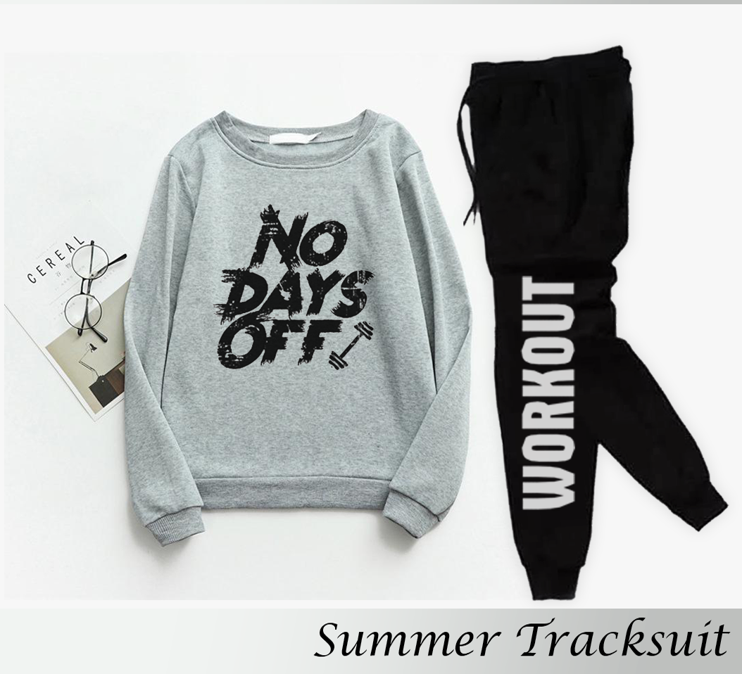 NEW ARRIVAL NO DAYS OFF Printed Tracksuits Fabric Cotton and Jersey ...