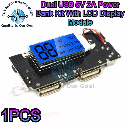Dual USB 5V 2A Power Kit Charging Module With LCD Display In Pakistan ...