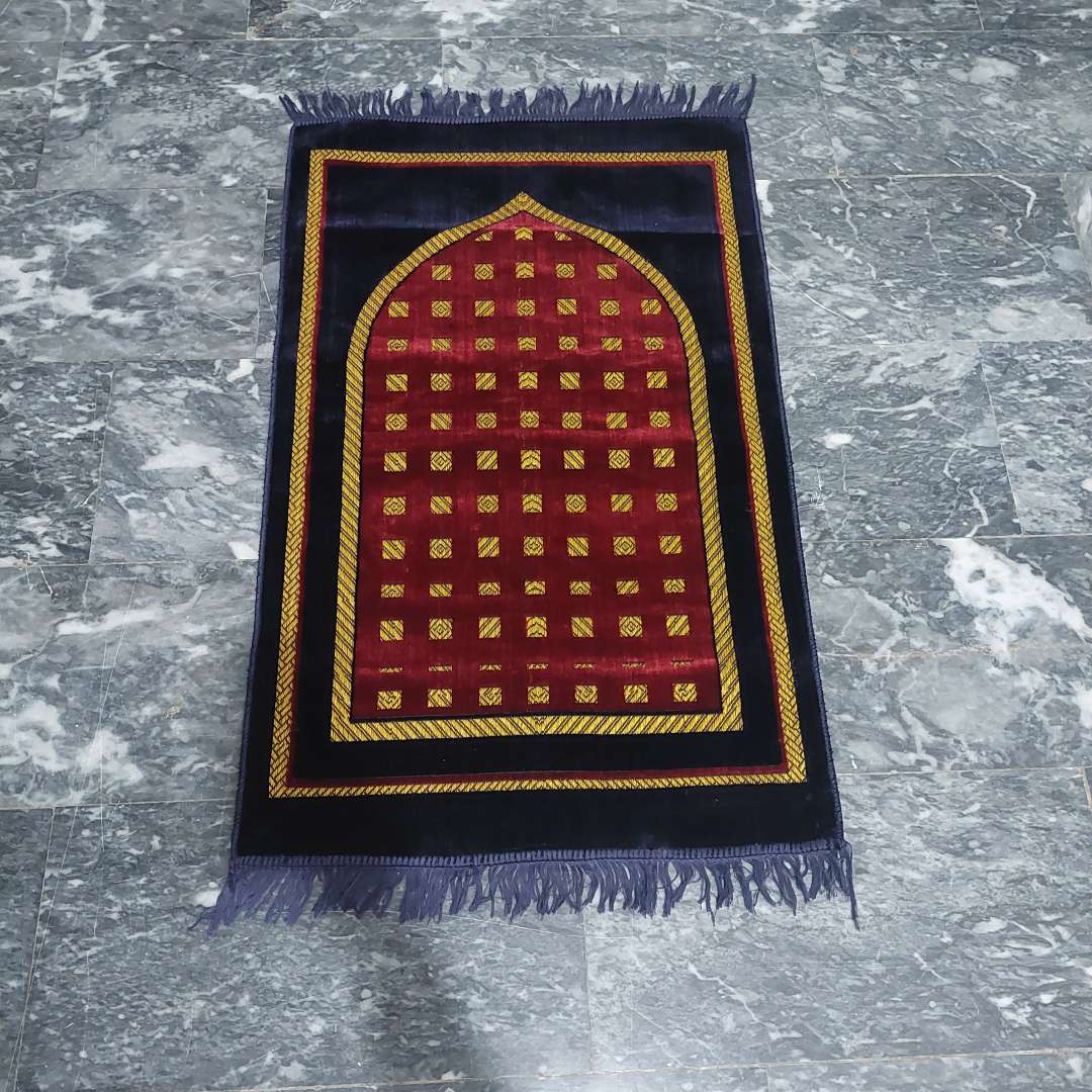 Traditional Jai Namaz Mehrab Design Janamaz Muslims Prayer Rug Mat ...