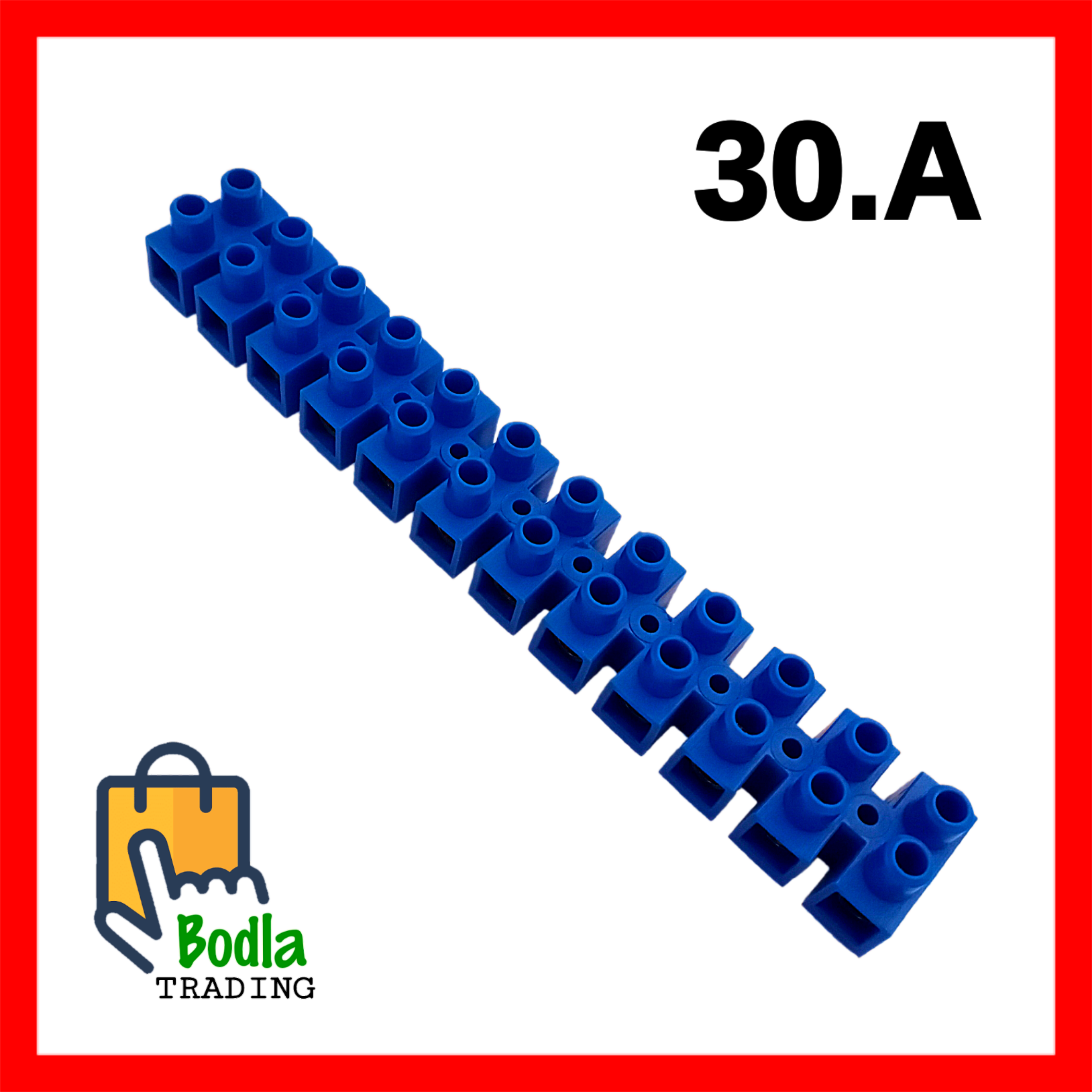 Wire Connector, Connector Strip Brass Terminal, Heavy Duty Plastic Body ...