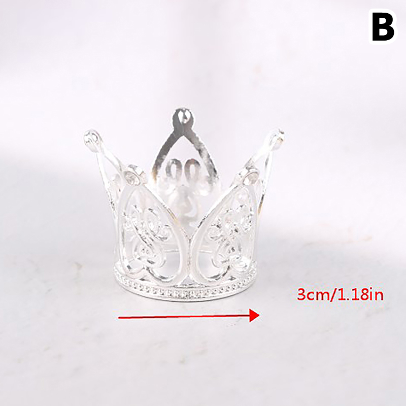 Crown Cake Decoration Princess Topper Pearl Tiara Children Hair ...