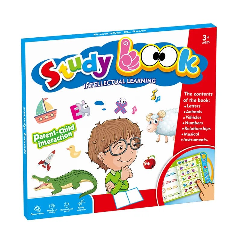Cute Kids Study Educational Battery Operated Study Book For Kids and ...