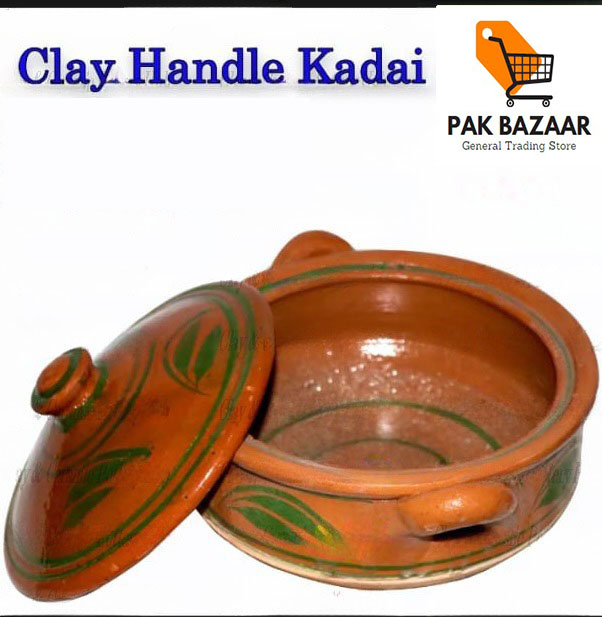 Clay Karahi Traditional Cooking Pot | Clay Kadai | Clay Crockery Pots ...