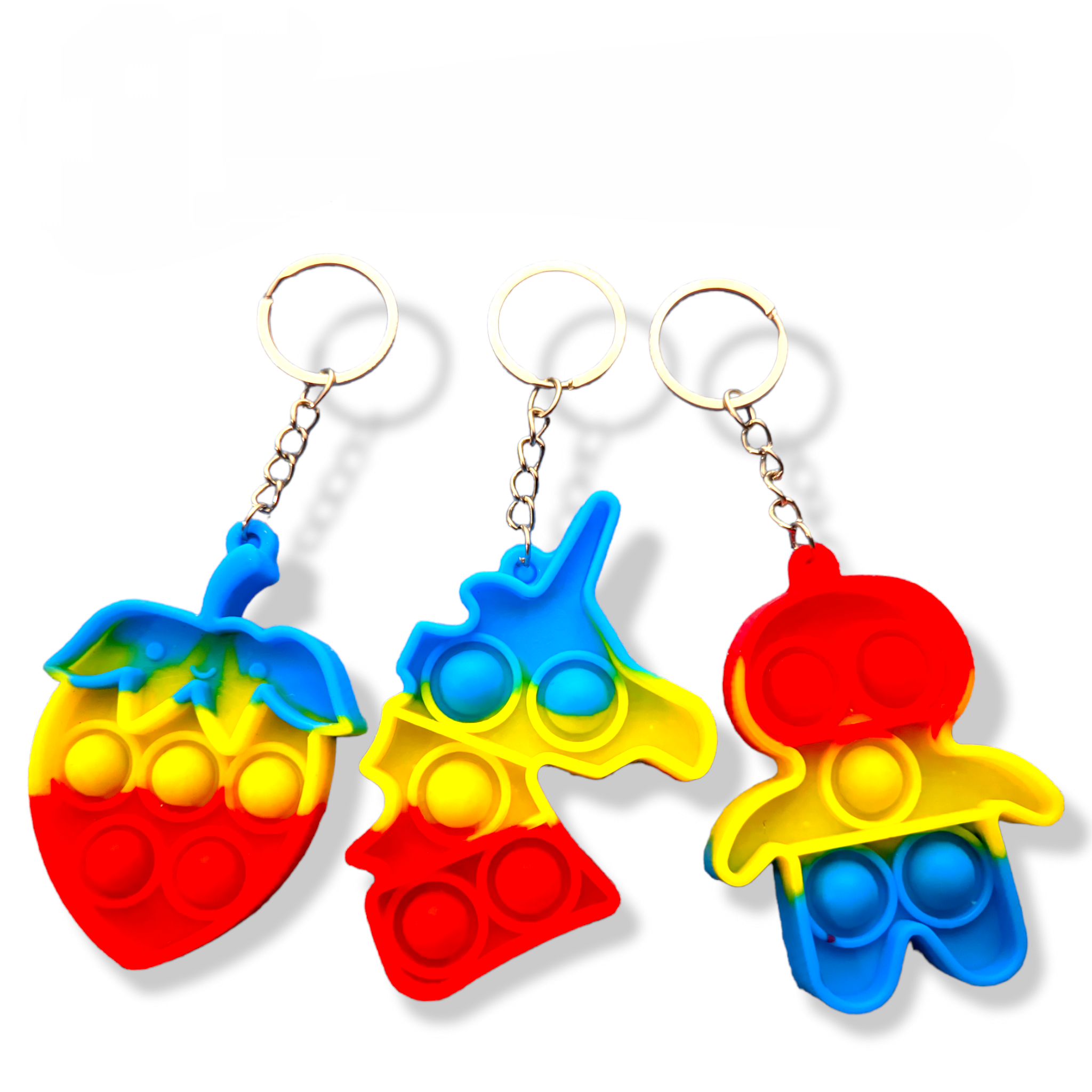 Popit Keychain - mini pop It fidget toy - High quality Silicon | Daraz.pk