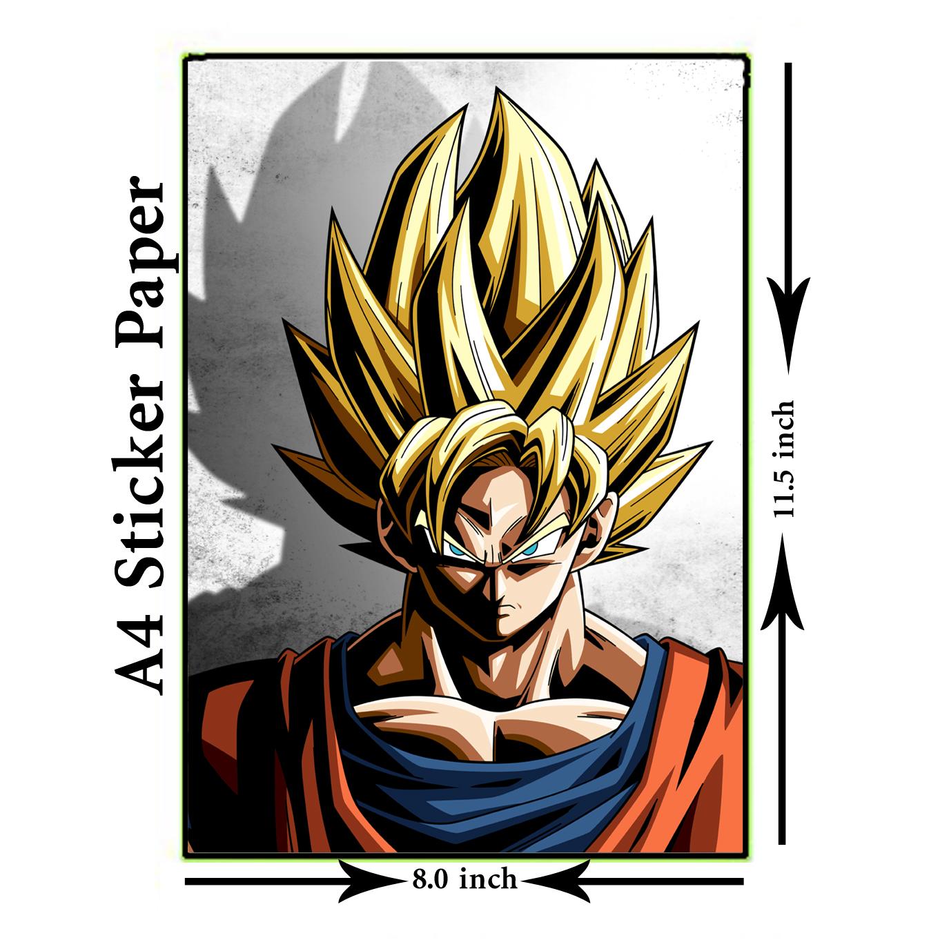 Dragon Ball Z Goku Sticker Notebook Dairy Copy File Sticker Pack Of 5 ...