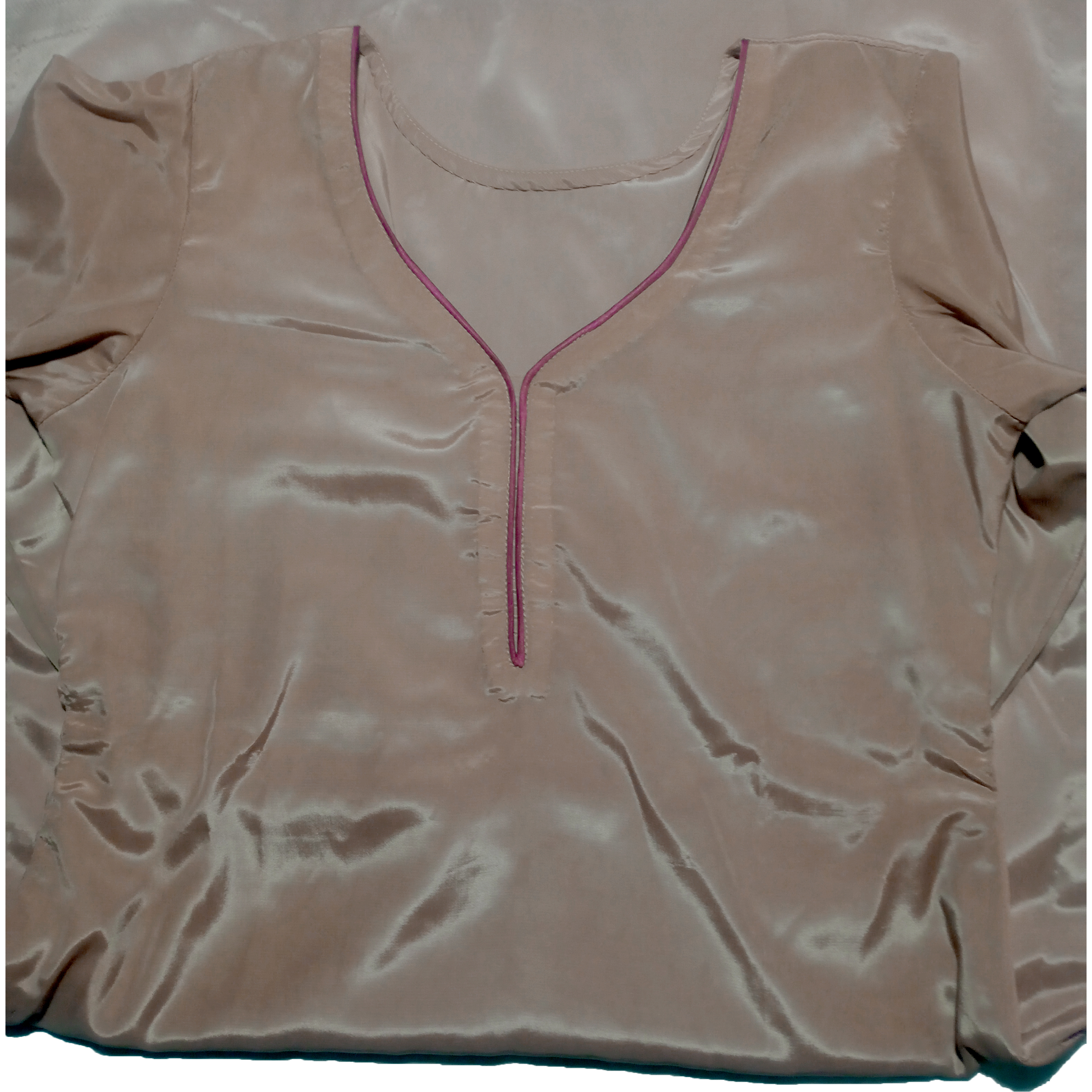 Stitched Shalwar Qameez Peach Color Crepe Silk Reshmi Fabric Beautiful ...