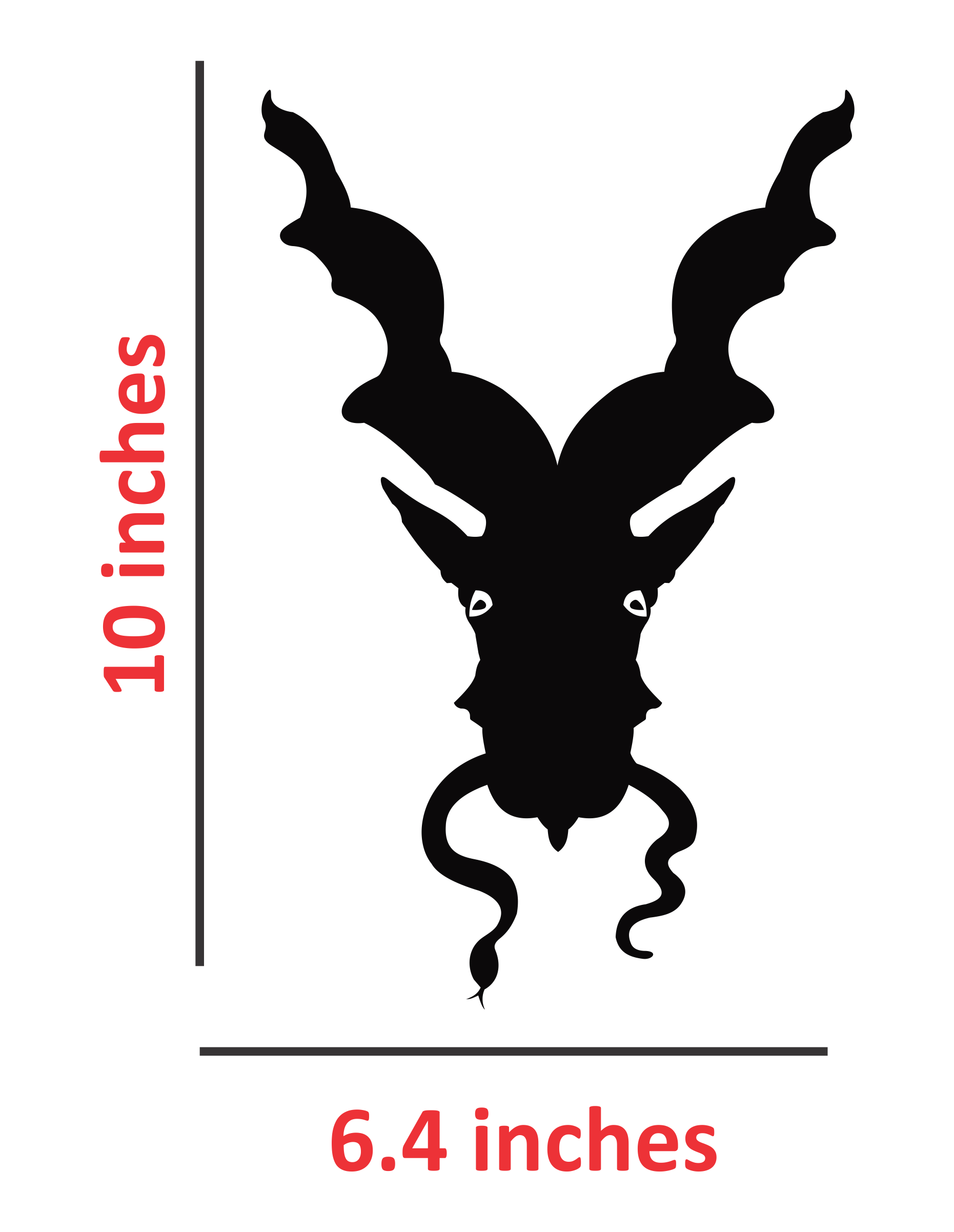 Markhor with Snake (Black Sticker), Markhoor Car Sticker, Mar Khoor Car ...