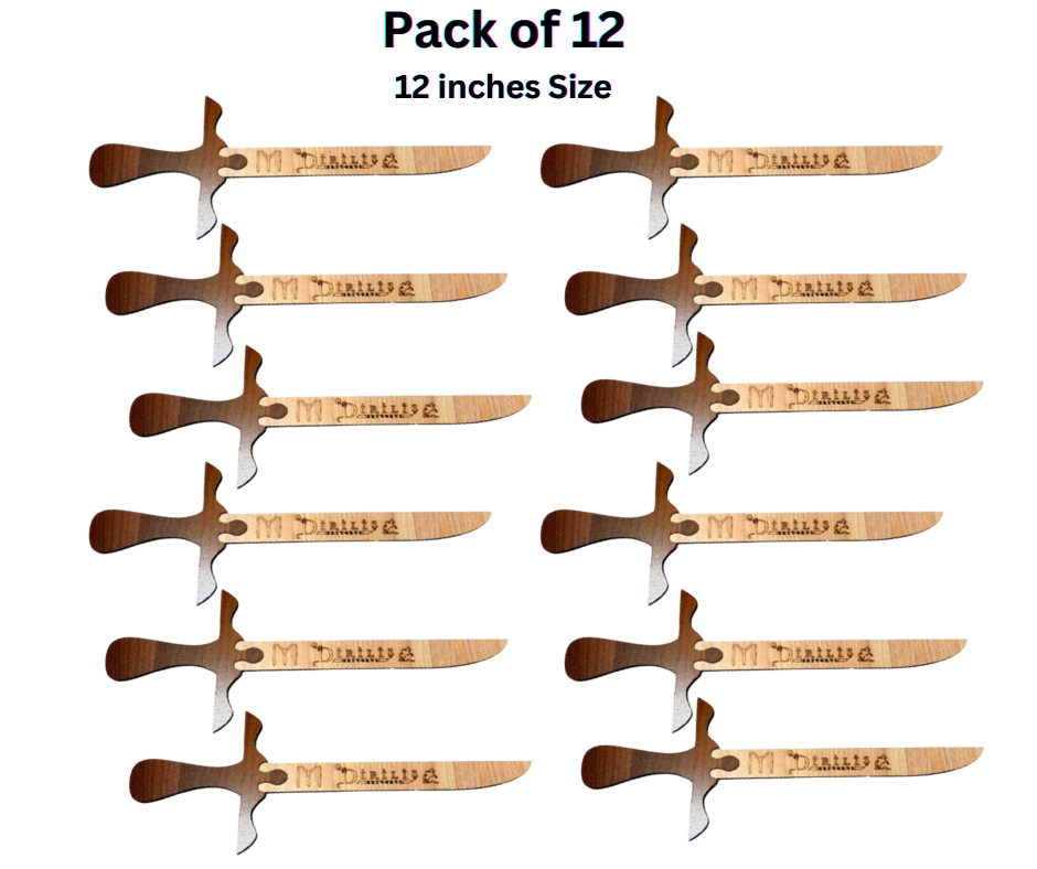 Pack of 12 Ertugul Ghazi Swords IYI, Collection and Action Toys ...