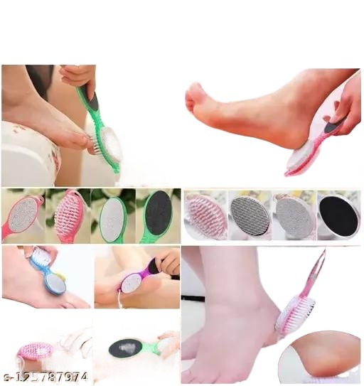 in1 Pedicure Paddle Brush with Pumice Stone Cleanse Scrub Buff Foot ...