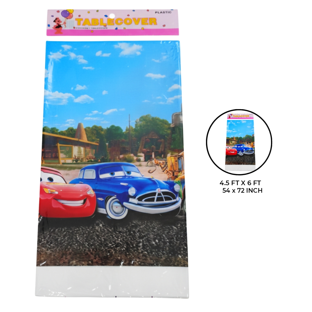 Car Theme Table Cover - Beautiful Cars Table Cover - Car Theme Birthday ...