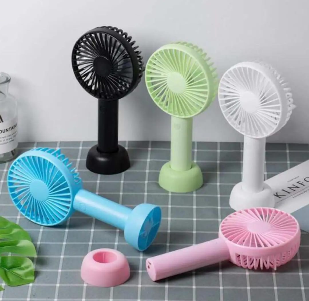 handy cooling portable rechargeable fan with rechargeable cell | Daraz.pk