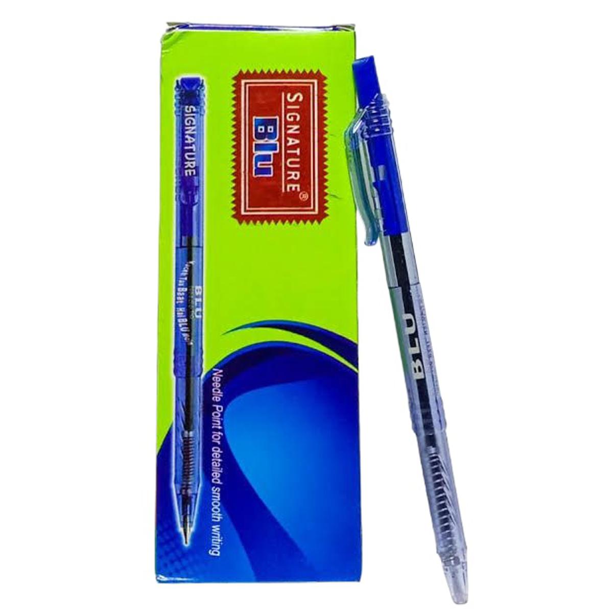 Pack of 10 Signature Blu Ball Pen Blue Black and Red Color | Daraz.pk
