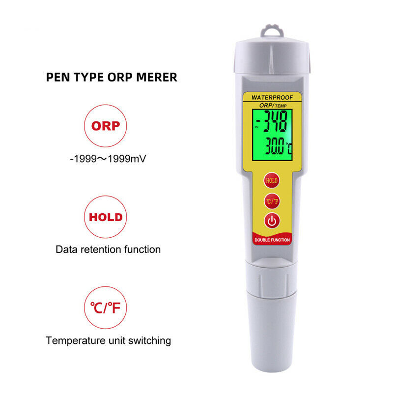 ORP-619 Redox Oxidation-Reduction Potential Test Pen Detector Tester ...