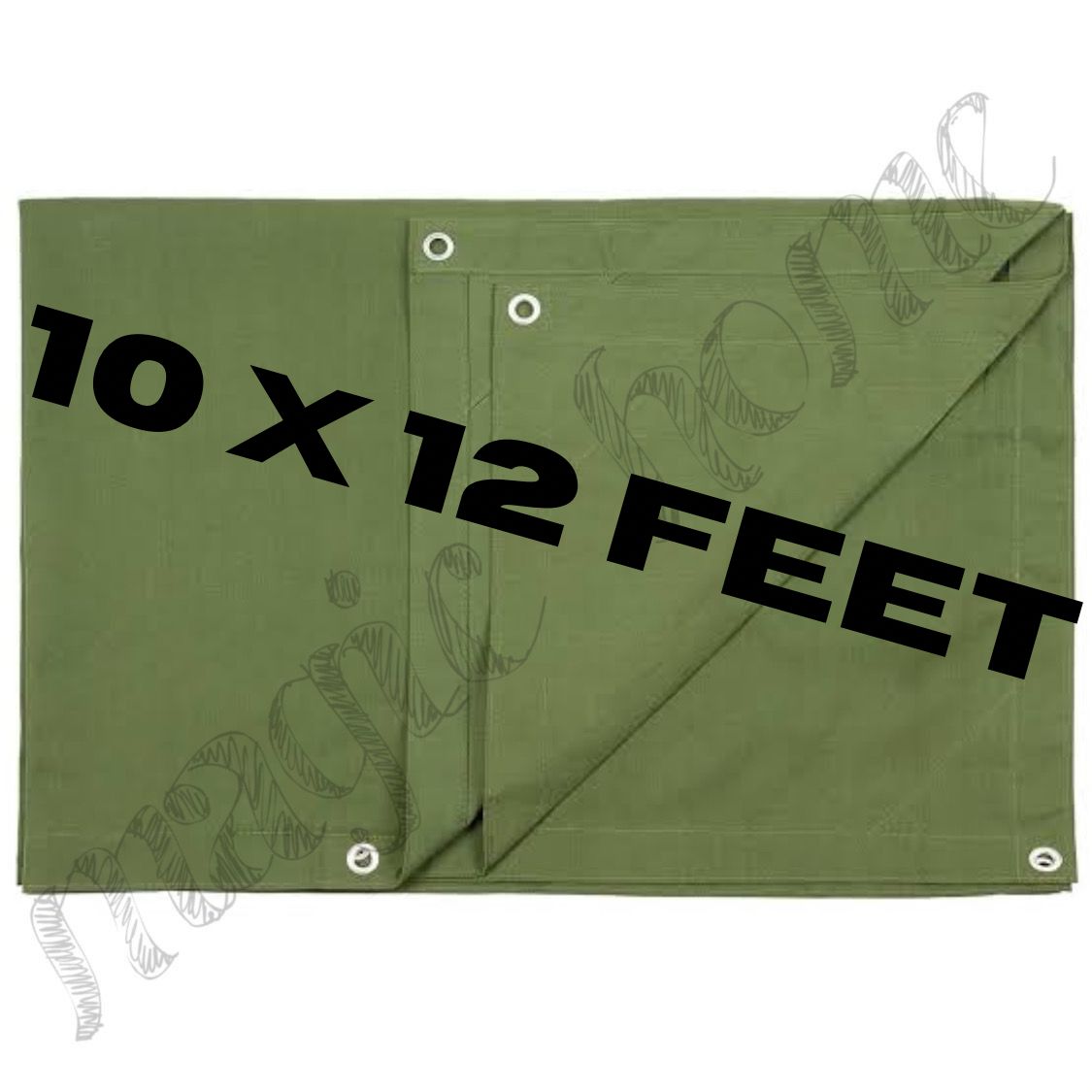 Tarpal , fabric green cloth tarpaulin , tent , tambo, ready to hang ...