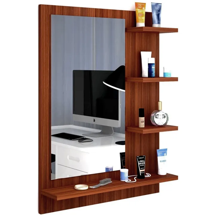 Fabulous DIY Wall Mounted Dressing Table / Wall Mirror With Shelf White ...