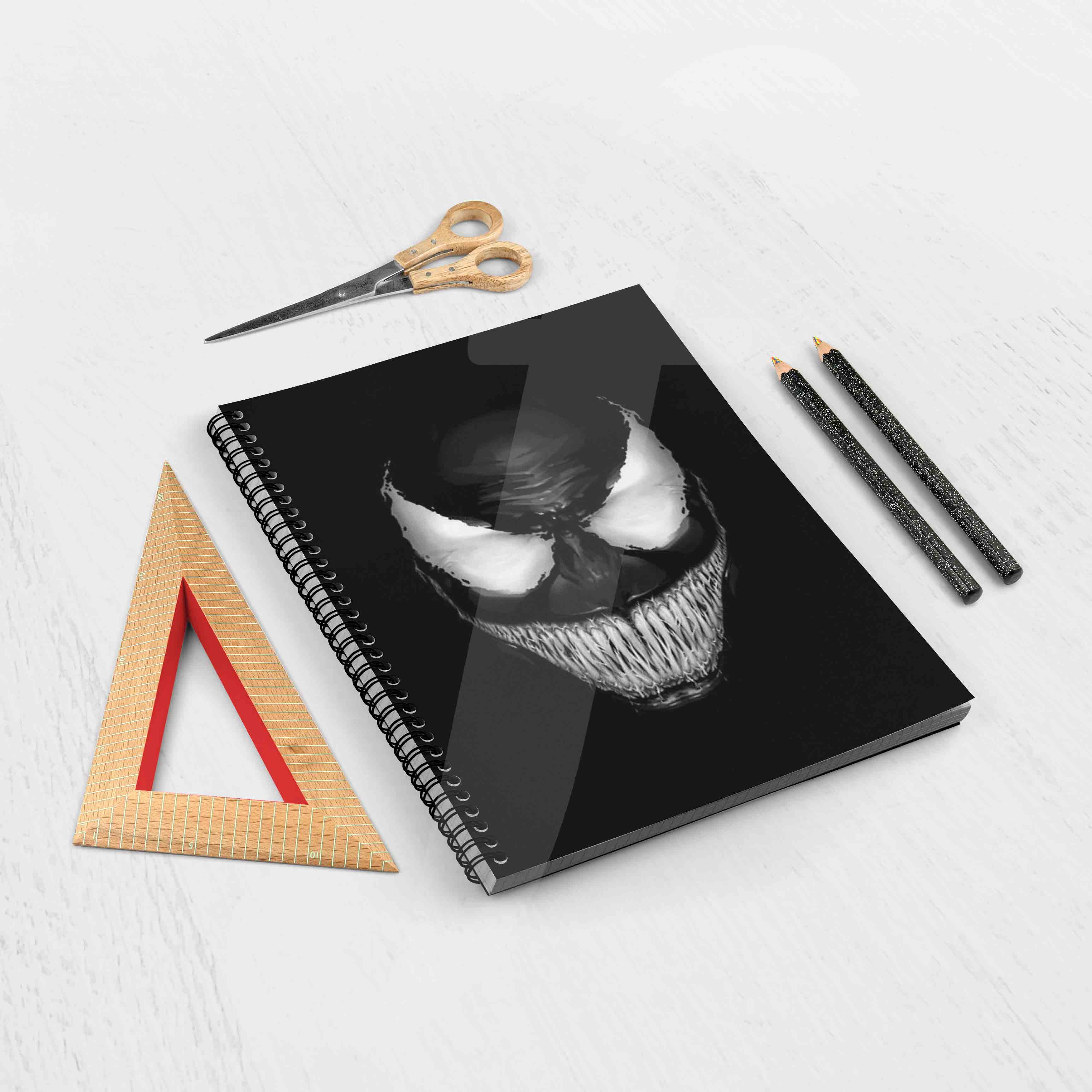 Venom Design Spiral Notebook Printed Customized Notebooks for ...